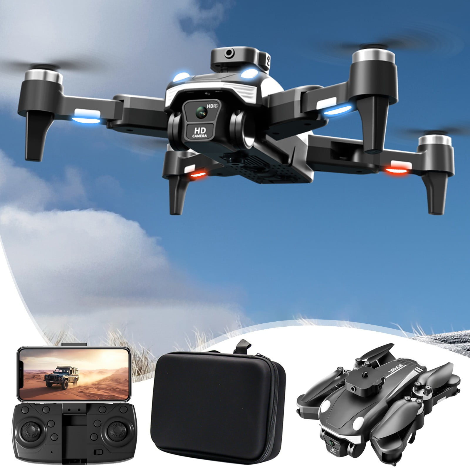 TOPRenddon Drones with Camera for Adults,Brushless Motor,Altitude Hold ...