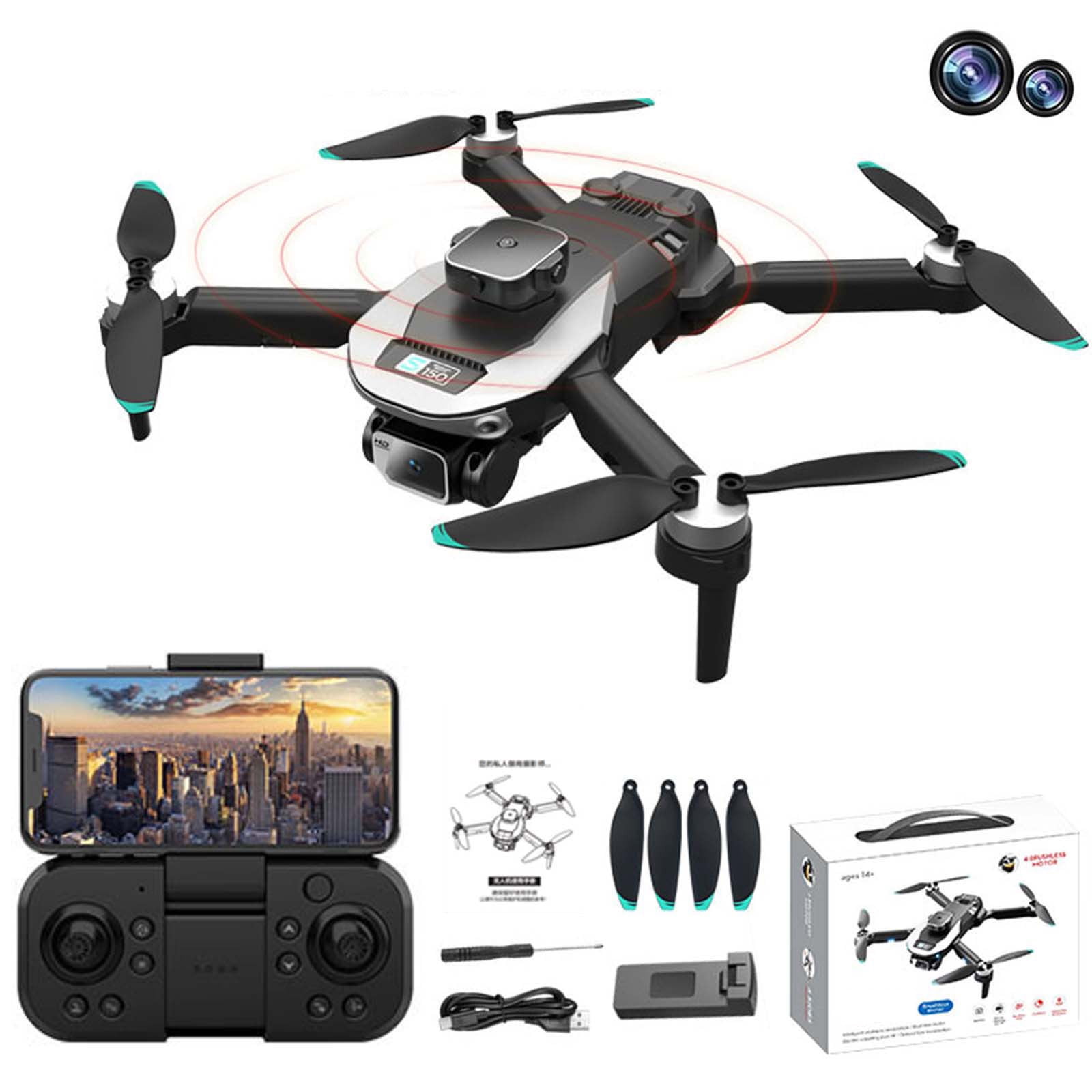 TOPRenddon Drones with Camera for Adults,Brushless Motor,Altitude Hold ...