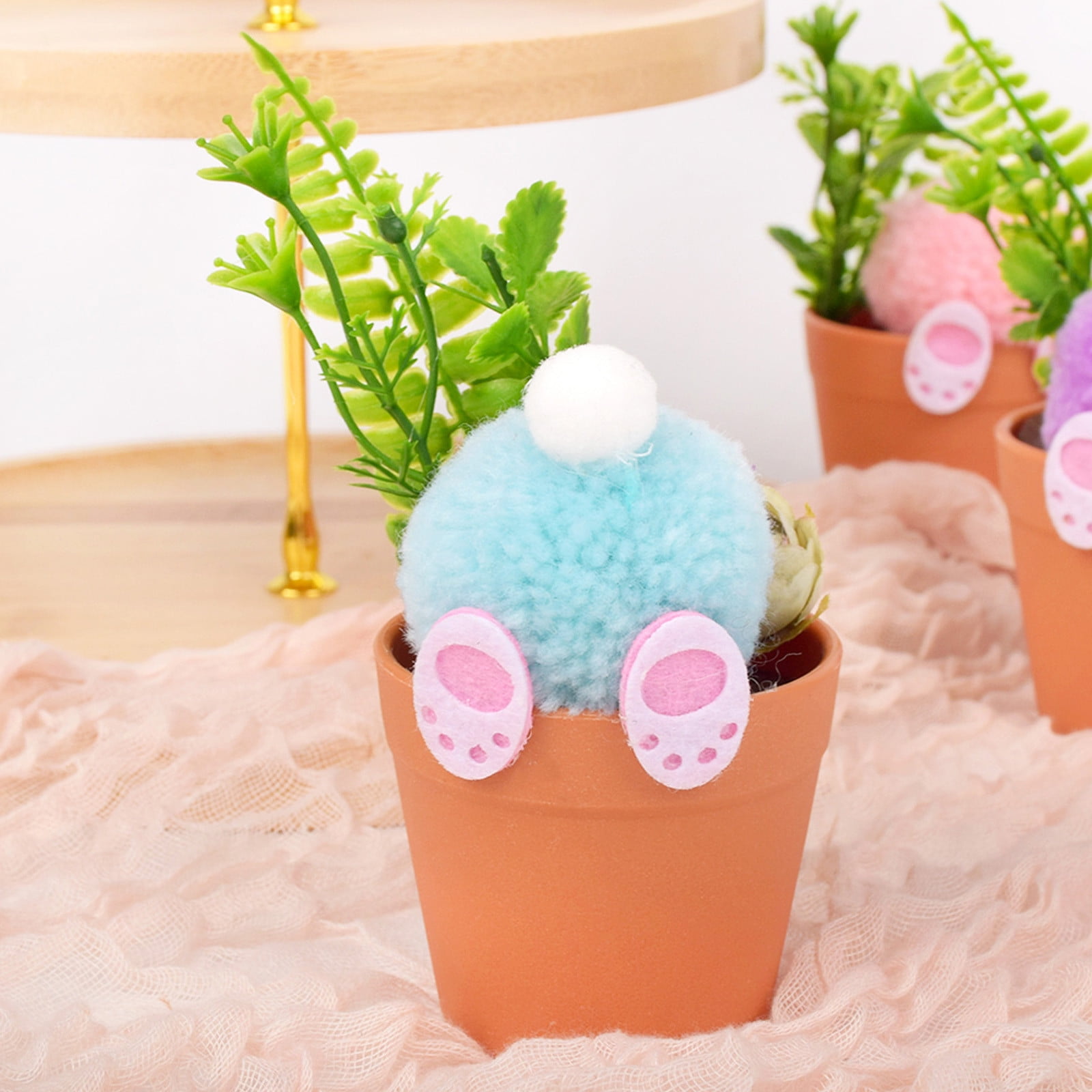 TOPRenddon Easter Decorations, Easter Bunny Mini Planter Adorable Pot ...