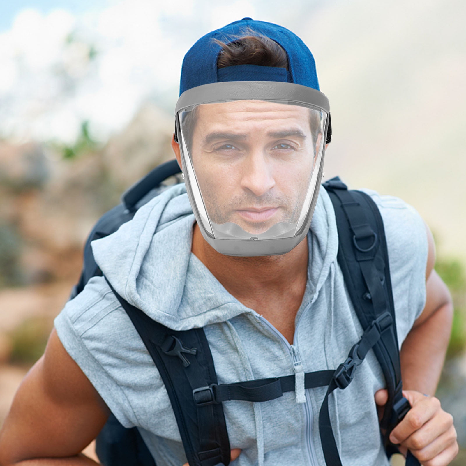 TOPRenddon Face Shield,Super Protective Face Shield Mask for Work,Full ...