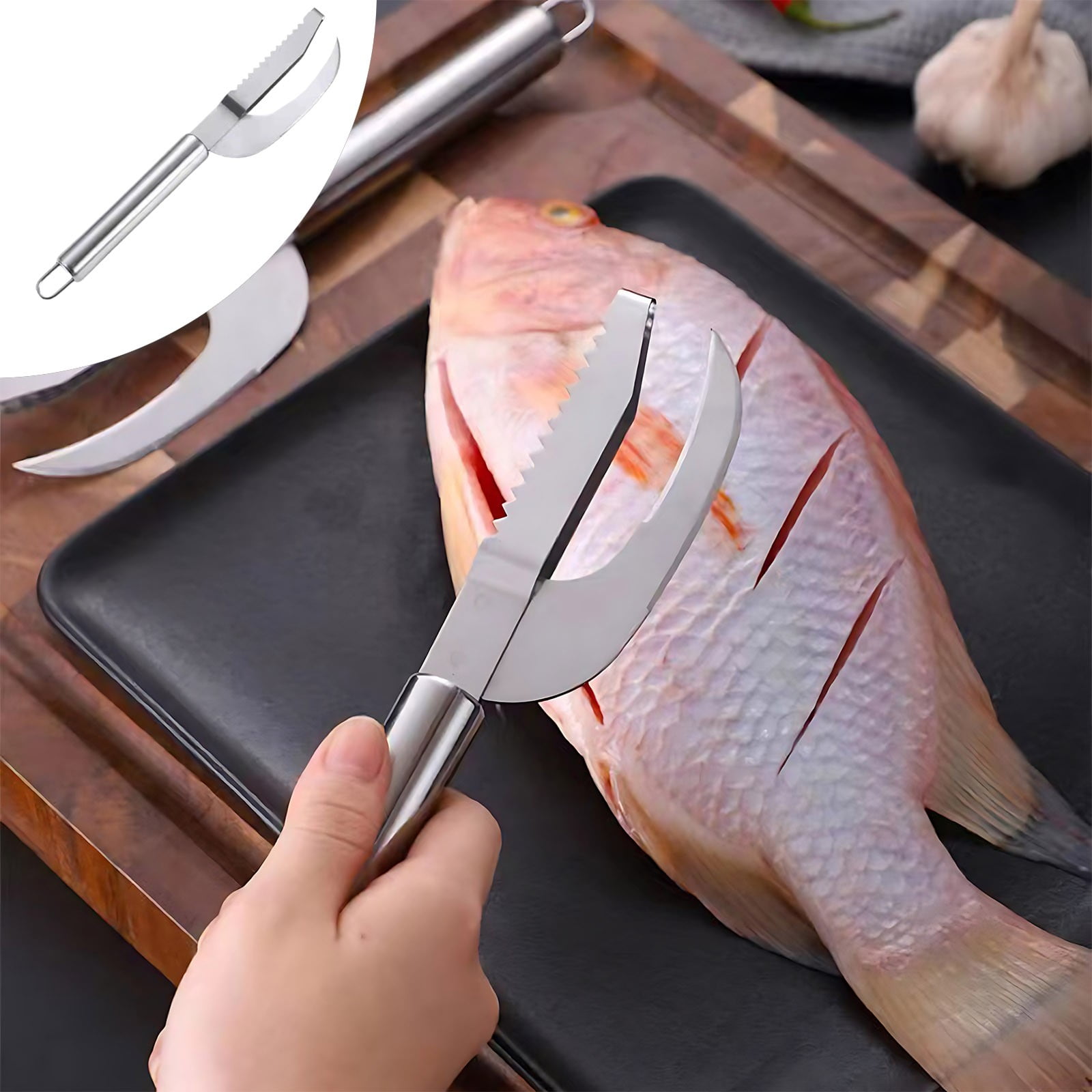 TOPRenddon Fish Scaler Brush,Fish Skin Peeler Tool,Remover Cleaner Fish ...