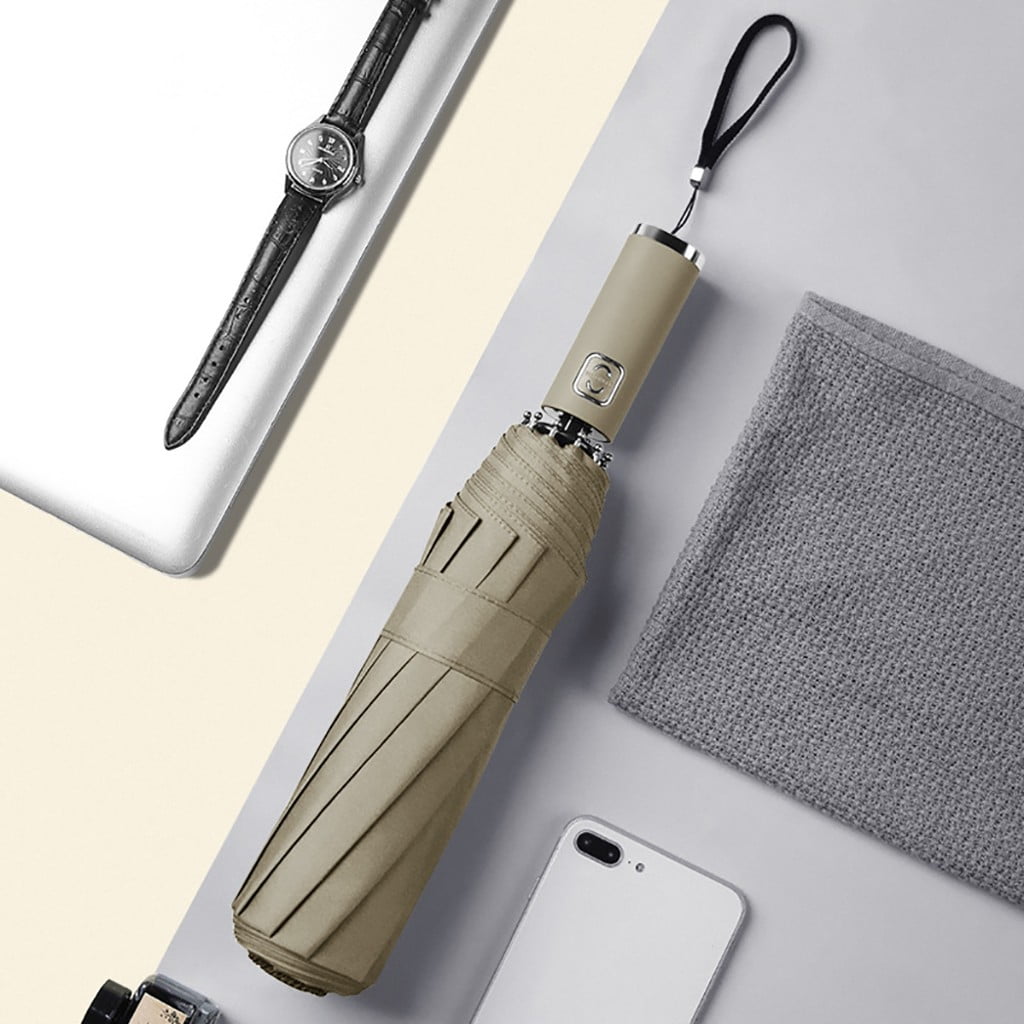 TOPRenddon Fully Automatic, Simple Nordic Style 10-Rib Umbrella ...