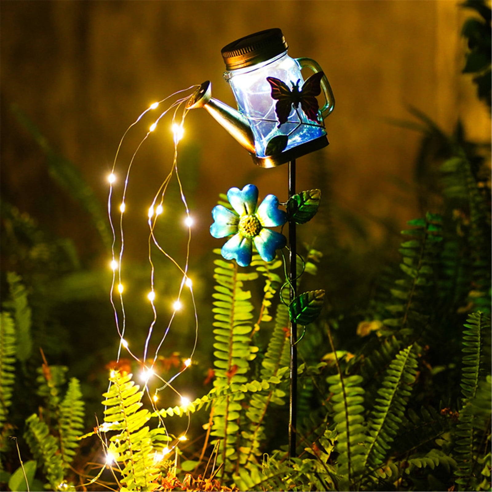 TOPRenddon Garden Decor for Outside,Wrought Iron Hollow Projection Lamp ...