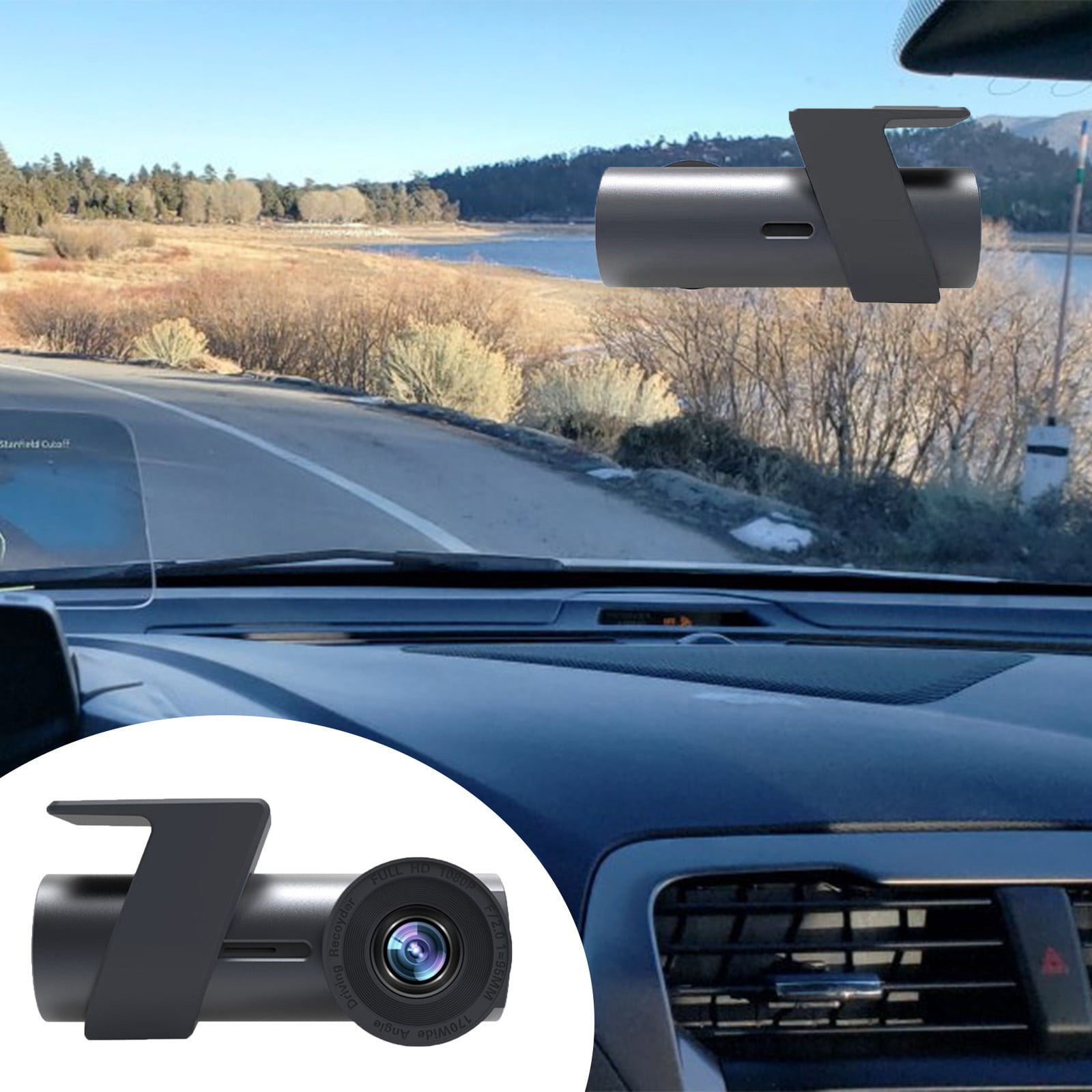 TOPRenddon HD 1080P Car Recorder HD Night Vision WIFI Lens Rear View ...