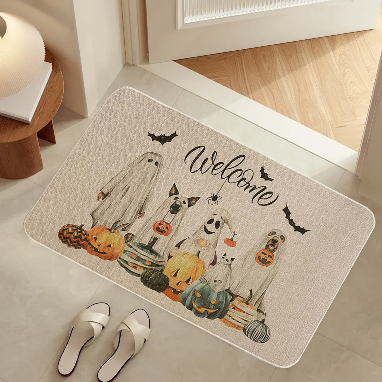 TOPRenddon Happy Halloween Door Mat, Front Door Mat Non Slip, Welcome ...