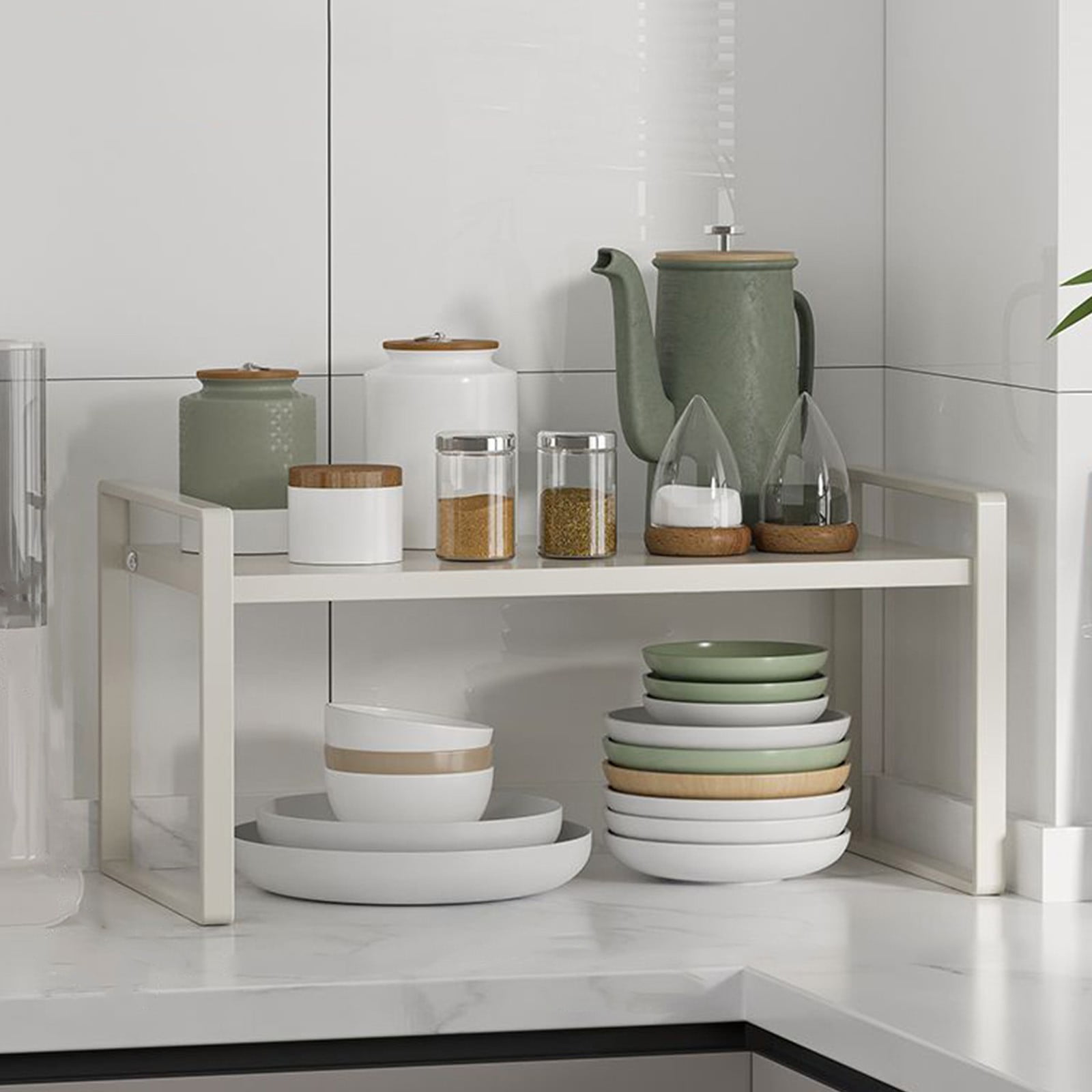 TOPRenddon Heavy-Duty Alloy Kitchen Shelf – 110lb Capacity Stackable ...