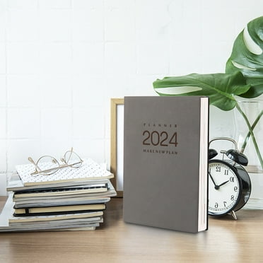 2024 Planner Jan - Dec Notebook Weekly Monthly Schedule Double Spiral ...