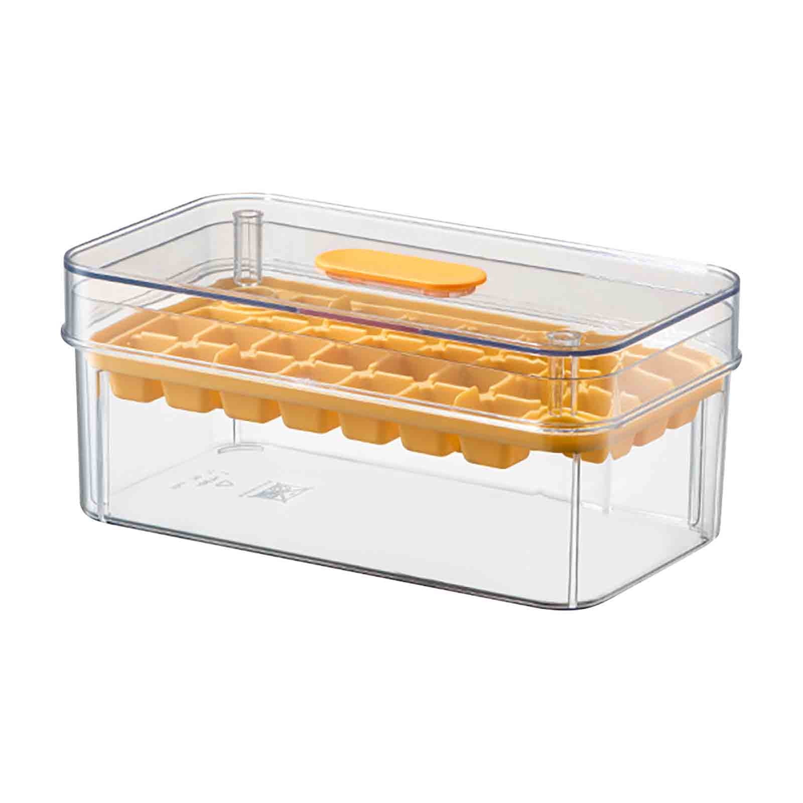 TOPRenddon Ice Cube Tray with Lid and Bin，Household Refrigerator ...