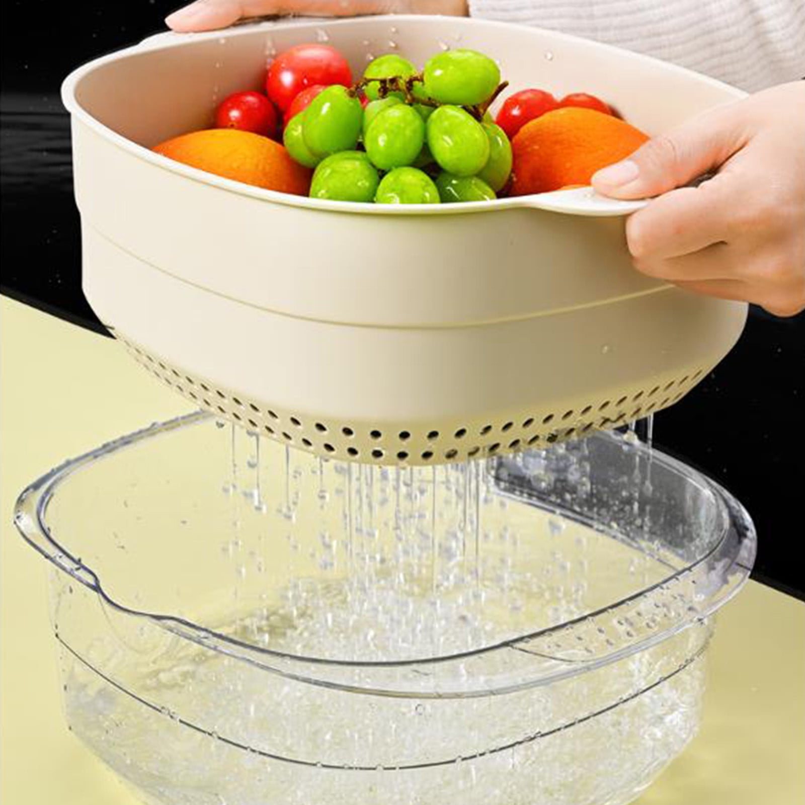 TOPRenddon Kitchen Colander Strainer Set Vegetable Washing Baskets ...