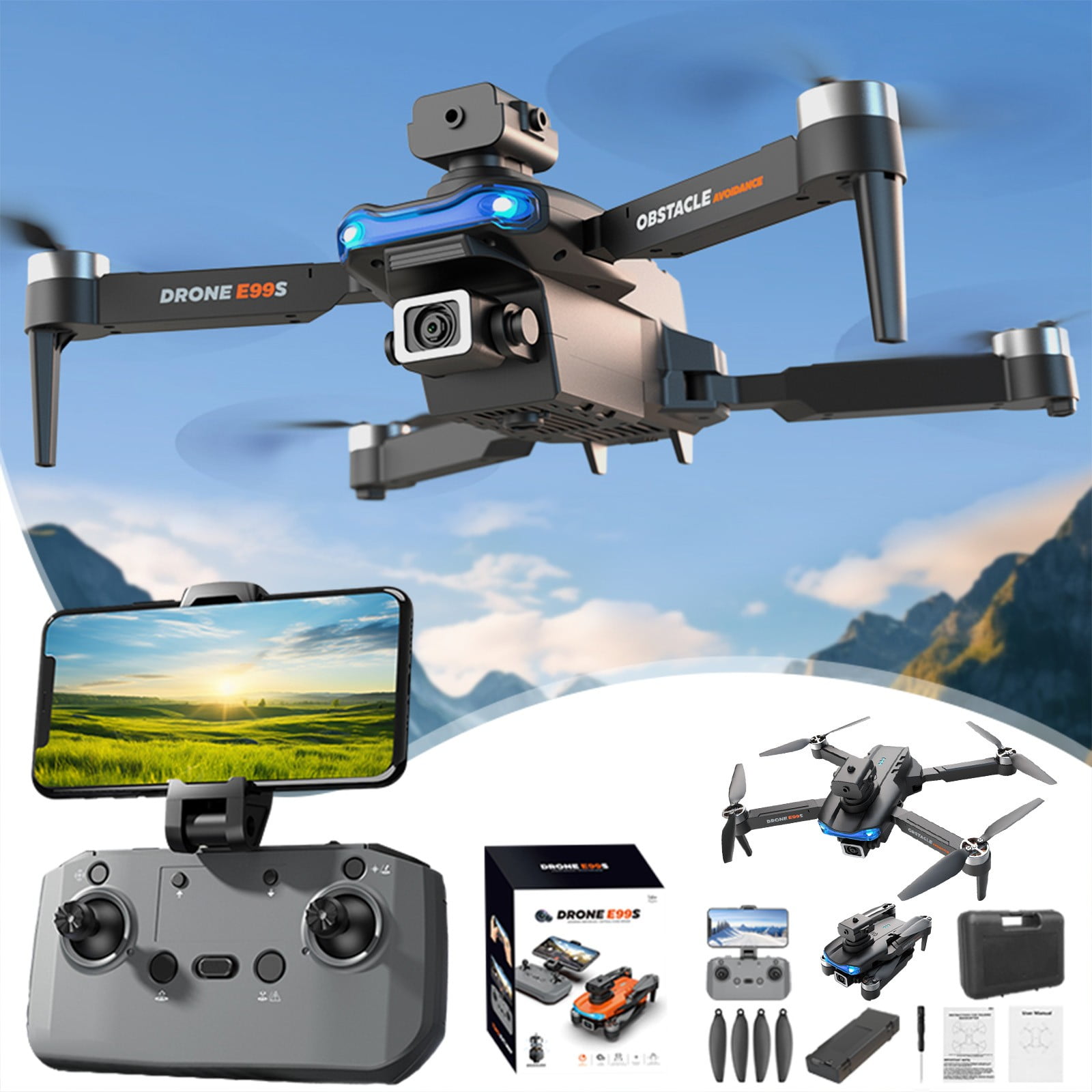 TOPRenddon Lightweight Mini Drone,Brushless Motor,Altitude Hold,Optical ...