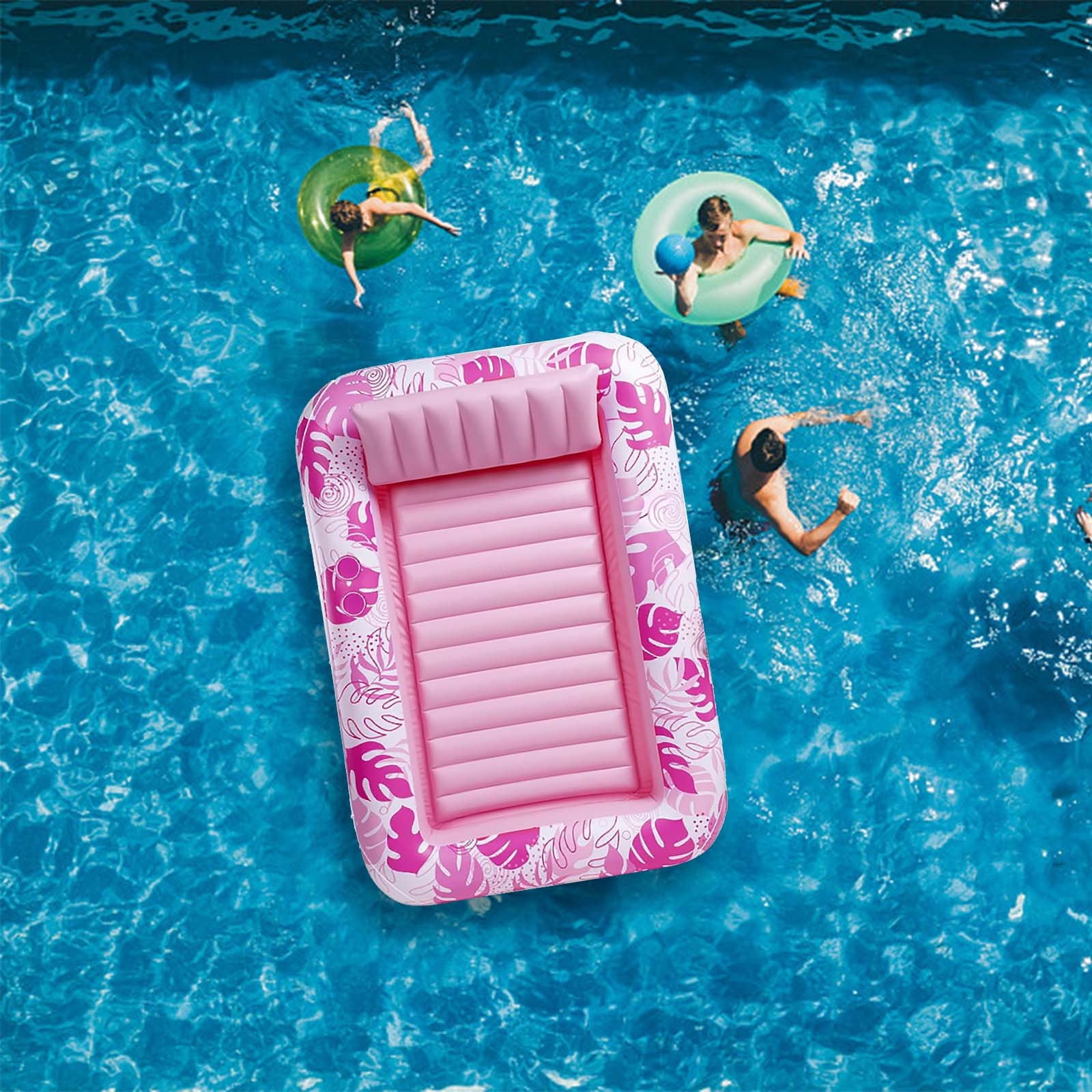 TOPRenddon Maple Leaf Pool Float | Extra Large 85" Inflatable Lounge Chair | 2-Person Sun ...