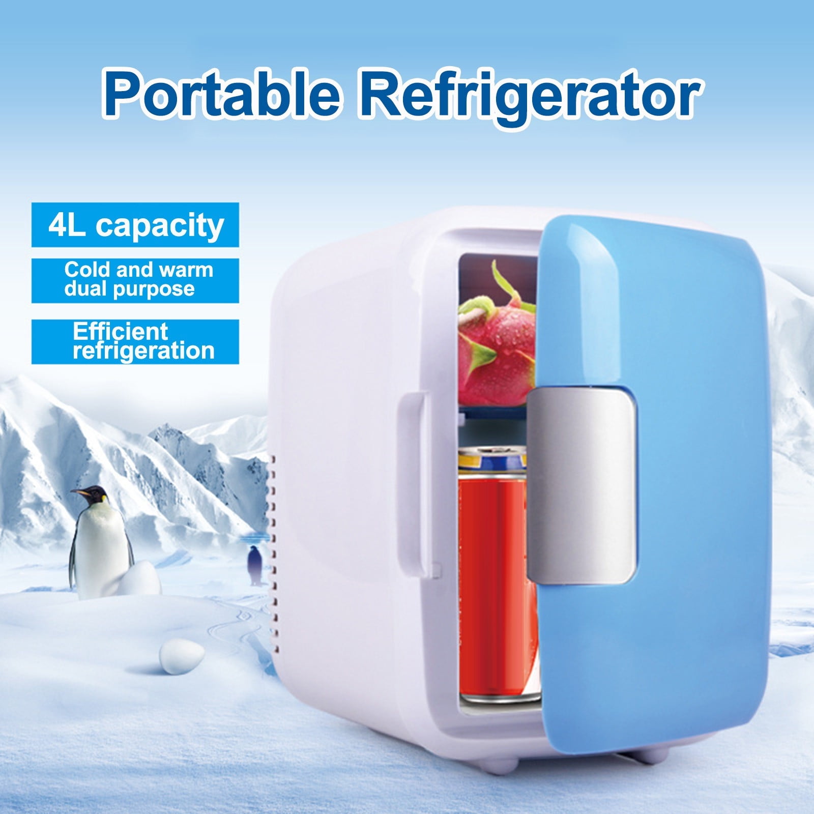 TOPRenddon Mini Fridge for Bedroom - Car, Office Desk & Dorm Room ...