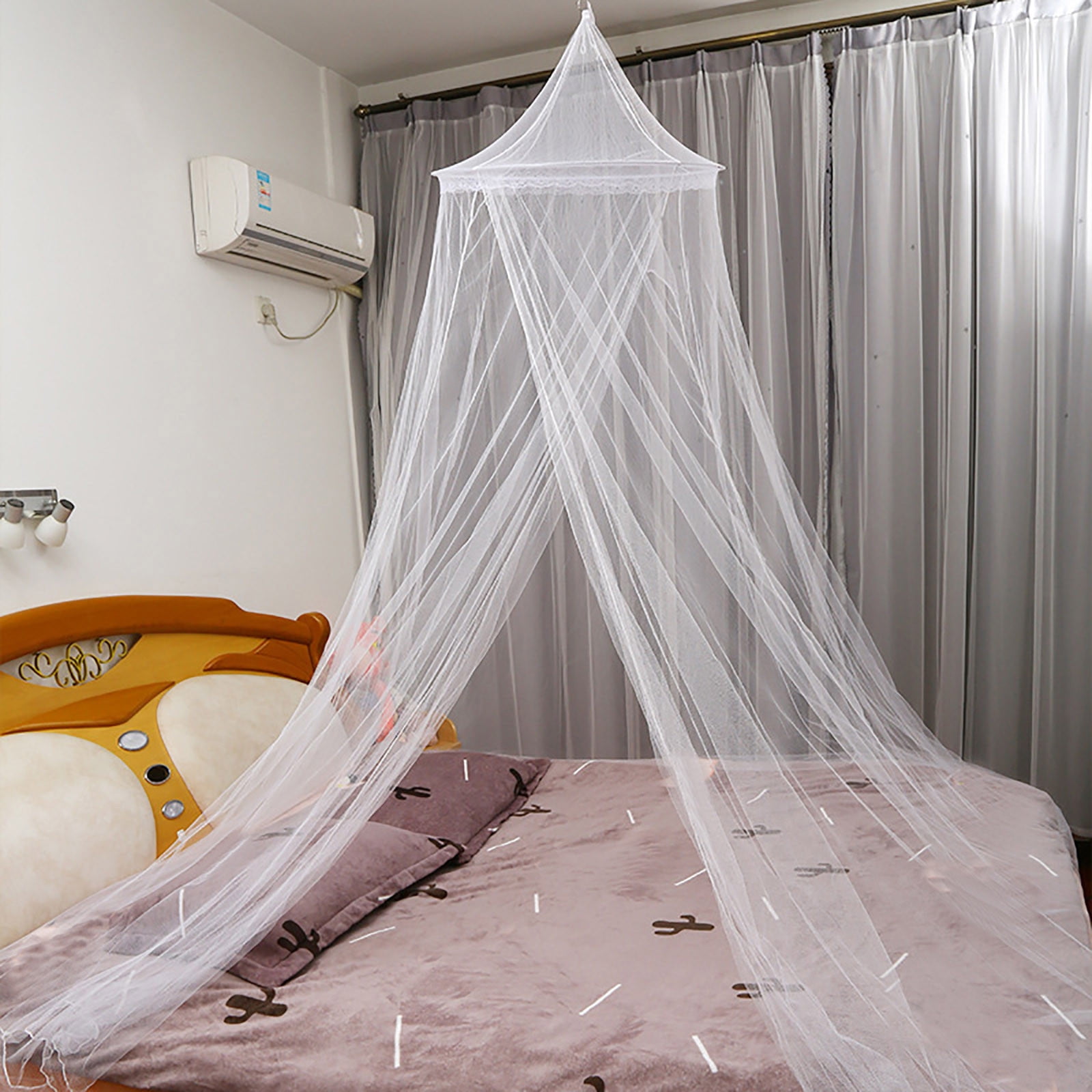 TOPRenddon Mosquito Net Bed Canopy for Girls,King Canopy Bed Curtains ...