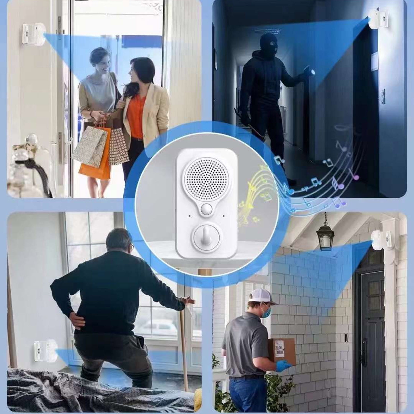 TOPRenddon Motion Activated Voice Player, PIR Infrared Motion Sensor ...