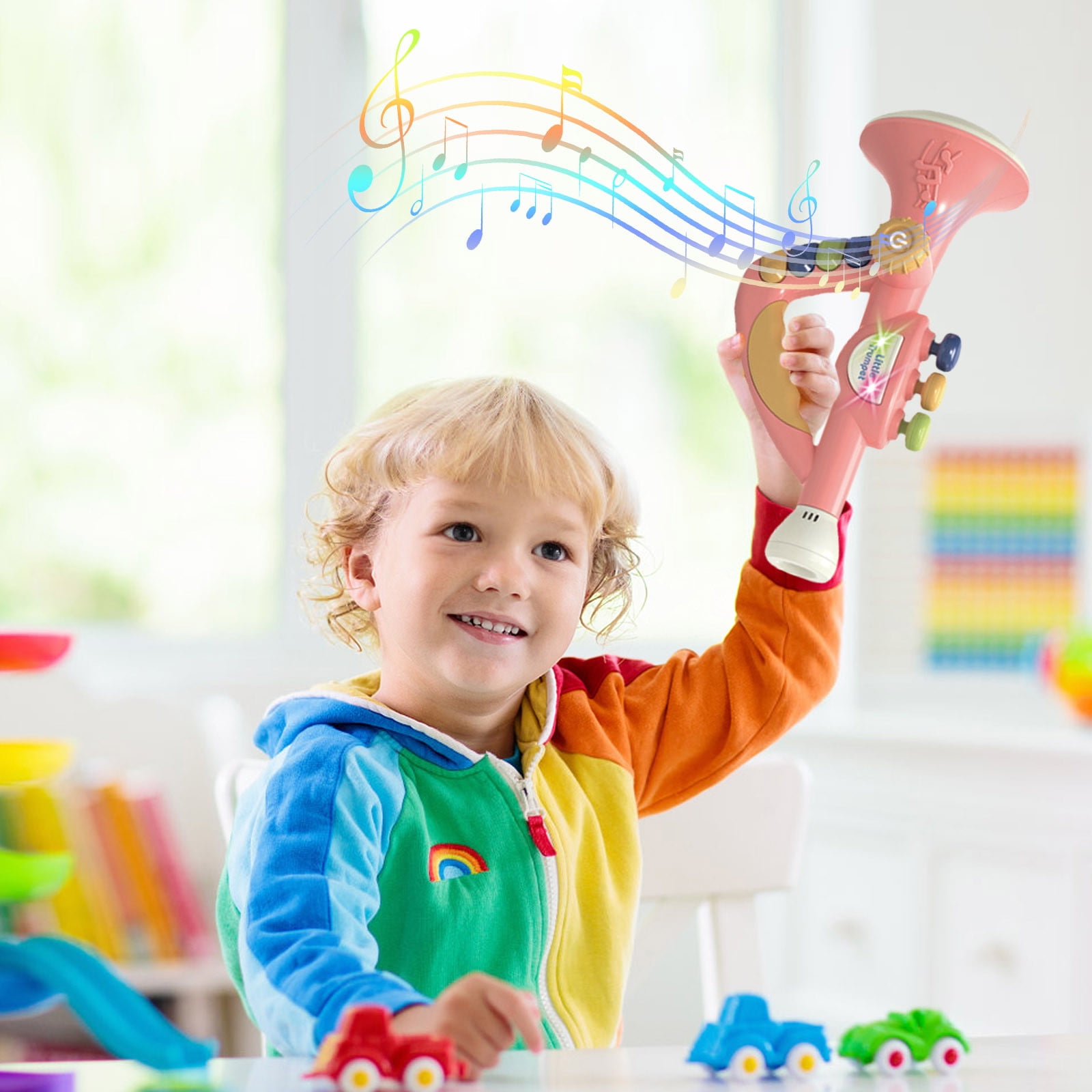 TOPRenddon Musical Toys for Kids, Little Trumpet Toy for Toddlers, Baby ...