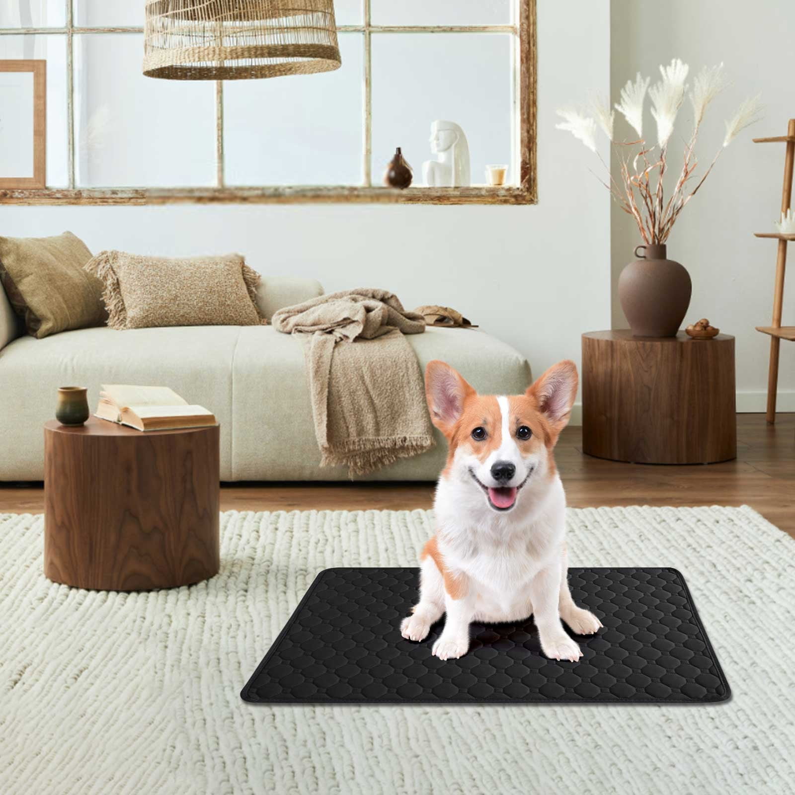 TOPRenddon Non-Slip Dog Pads Extra Large 19.7"×27.6", Washable Puppy ...