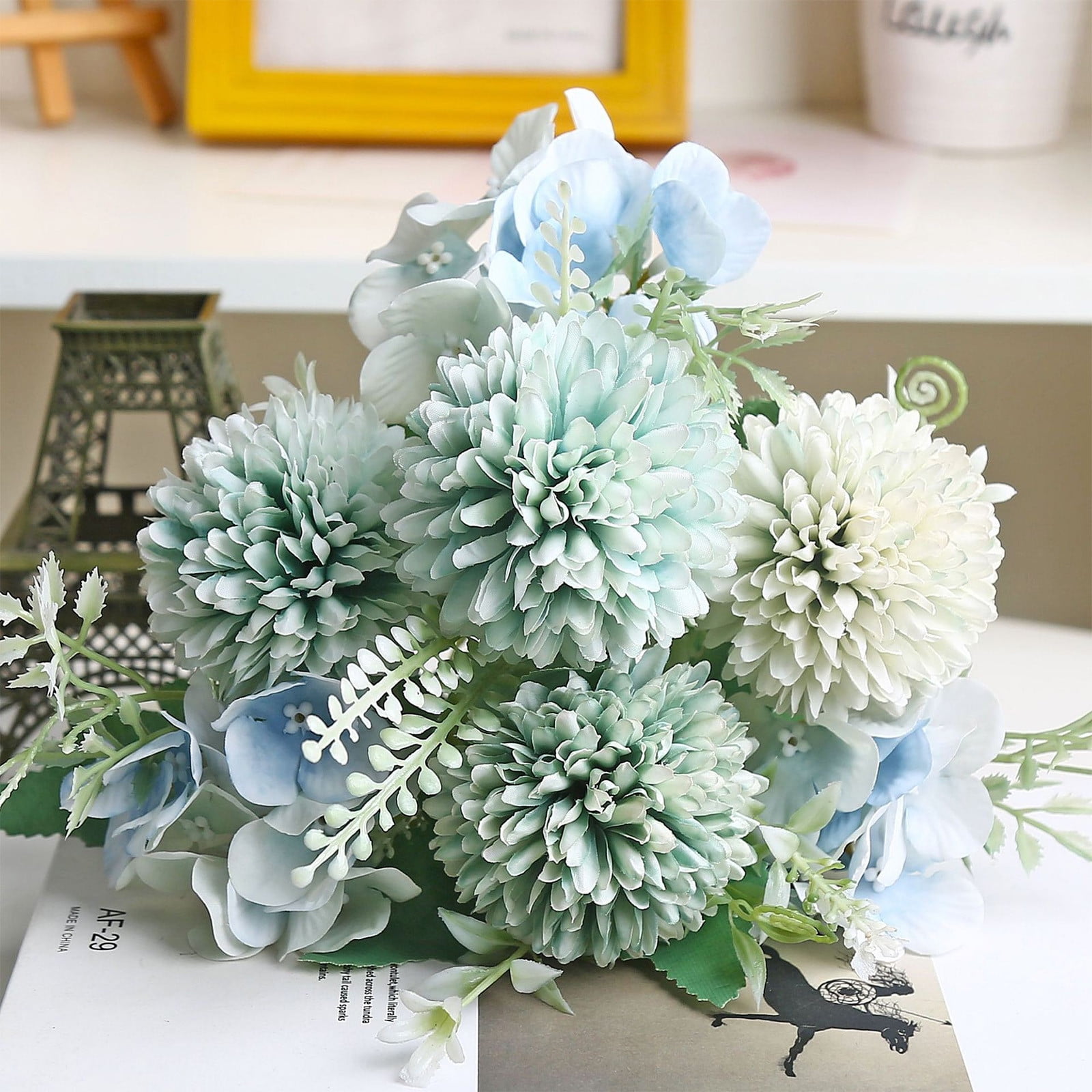 TOPRenddon Peonies Artificial Flowers, Small Silk Flowers for Home ...