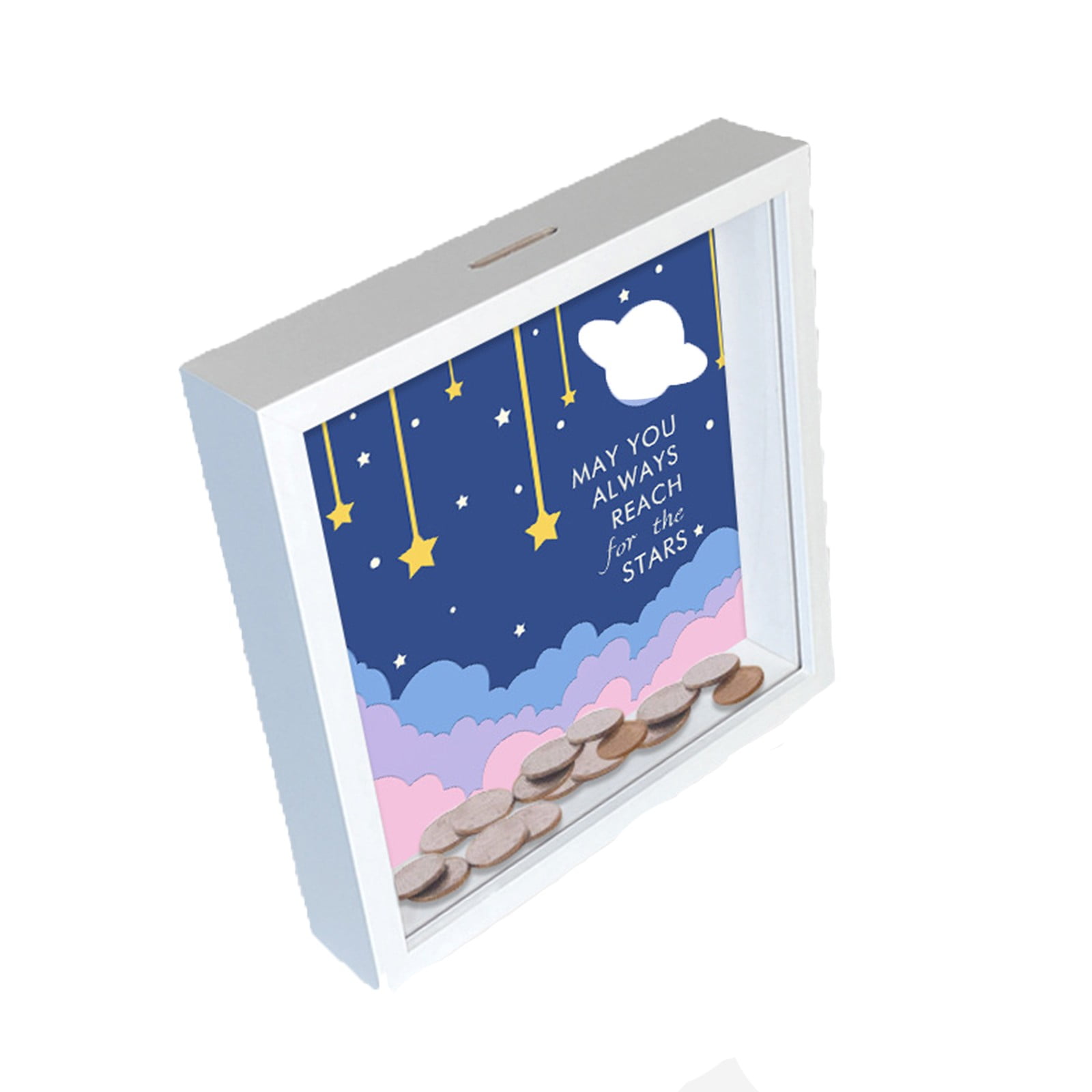 TOPRenddon Picture Frames for Wall，Hollow Picture Frame Money Storage ...