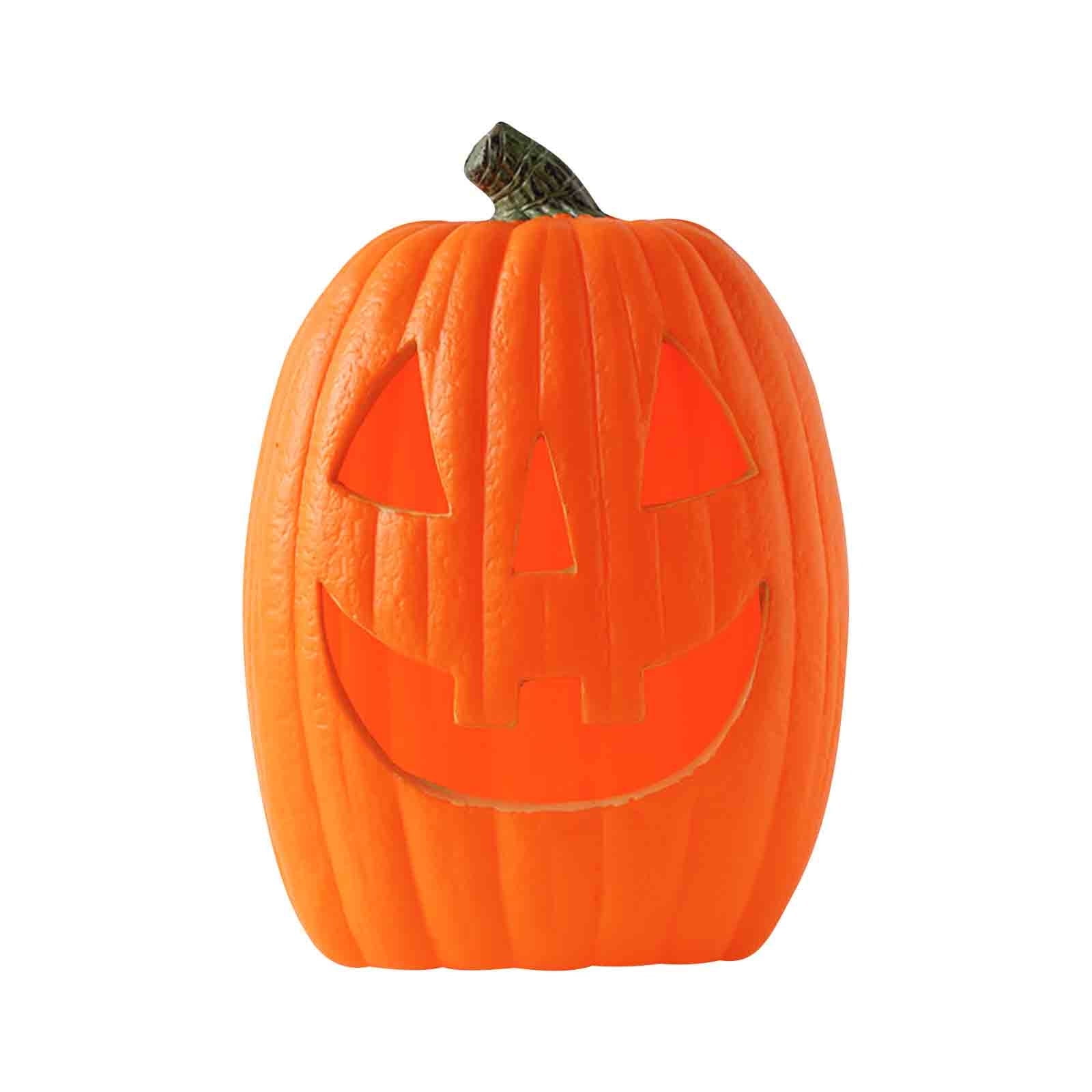 TOPRenddon Plastic Jack O Lantern Pumpkins Halloween Light up Pumpkin ...