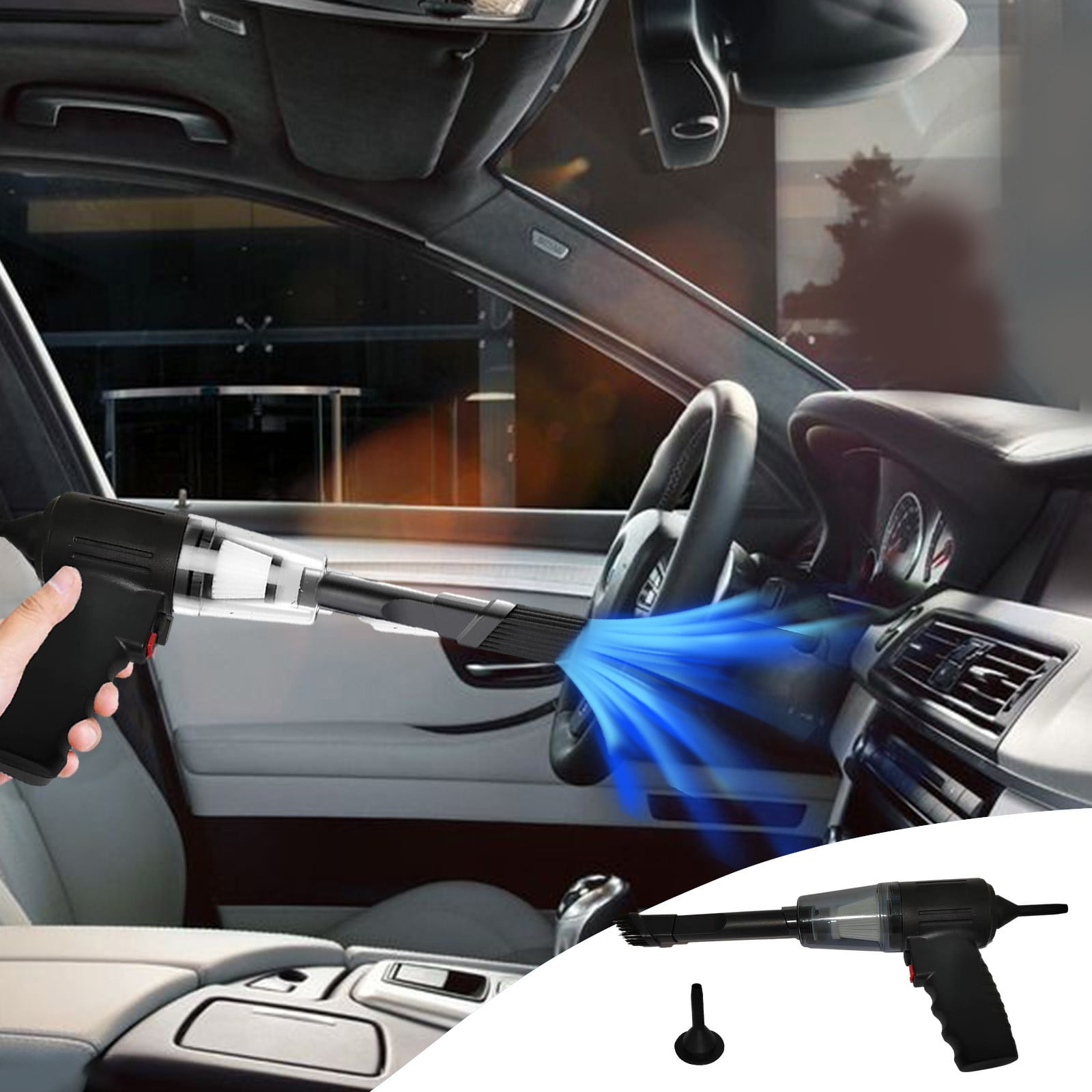 TOPRenddon Portable Car Vacuum Cleaner Multifunctional Powerful Blowing ...