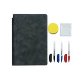 TOPRenddon Reusable Leather Notebook Set – Eco-Friendly Erasable ...