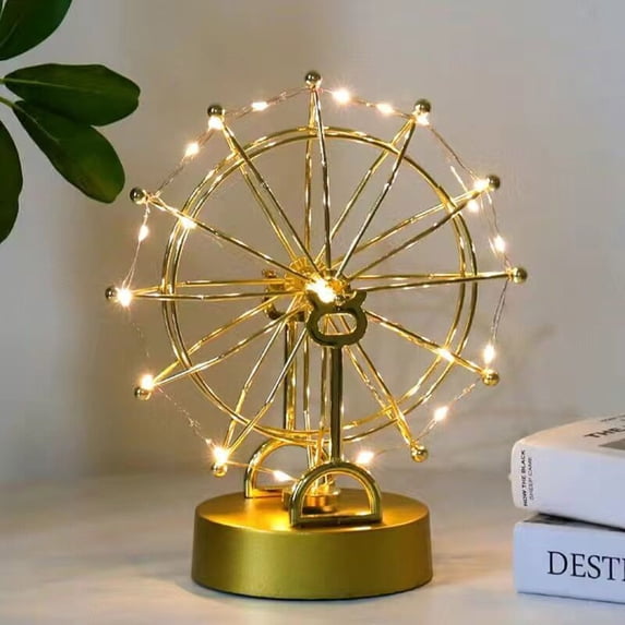 TOPRenddon Rotating Christmas Ferris Wheel Decor with LED Lights - 8.85 ...