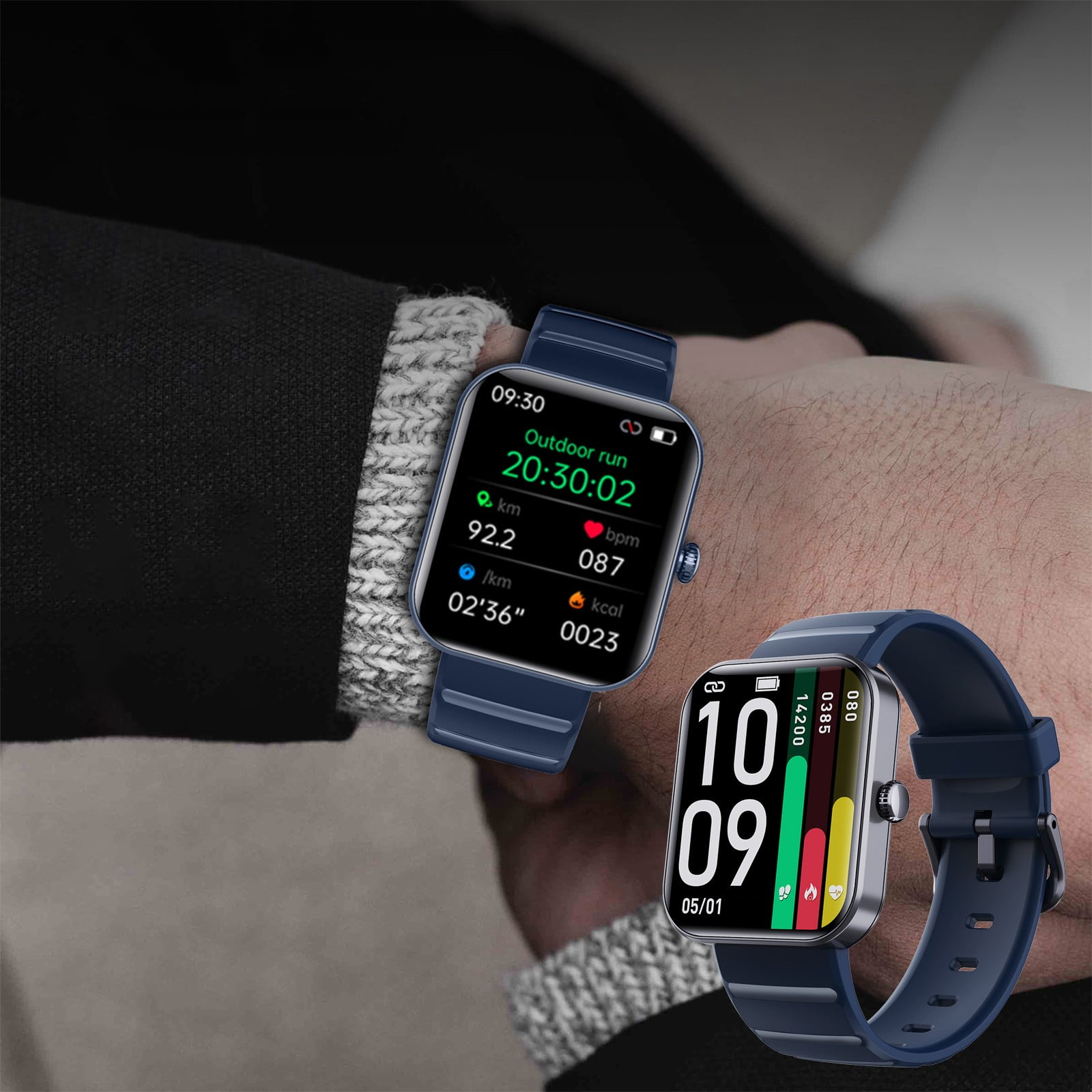 TOPRenddon Smart Watch for Men/Women,1.9 Inch High-definition Large ...