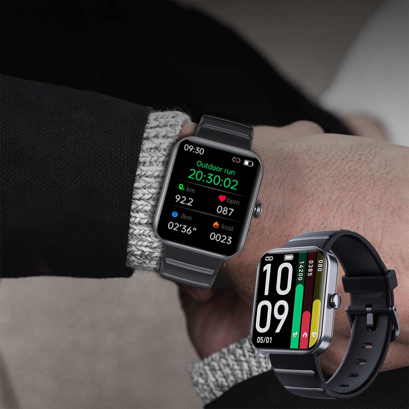 TOPRenddon Smart Watch for Men/Women,1.9 Inch High-definition Large ...