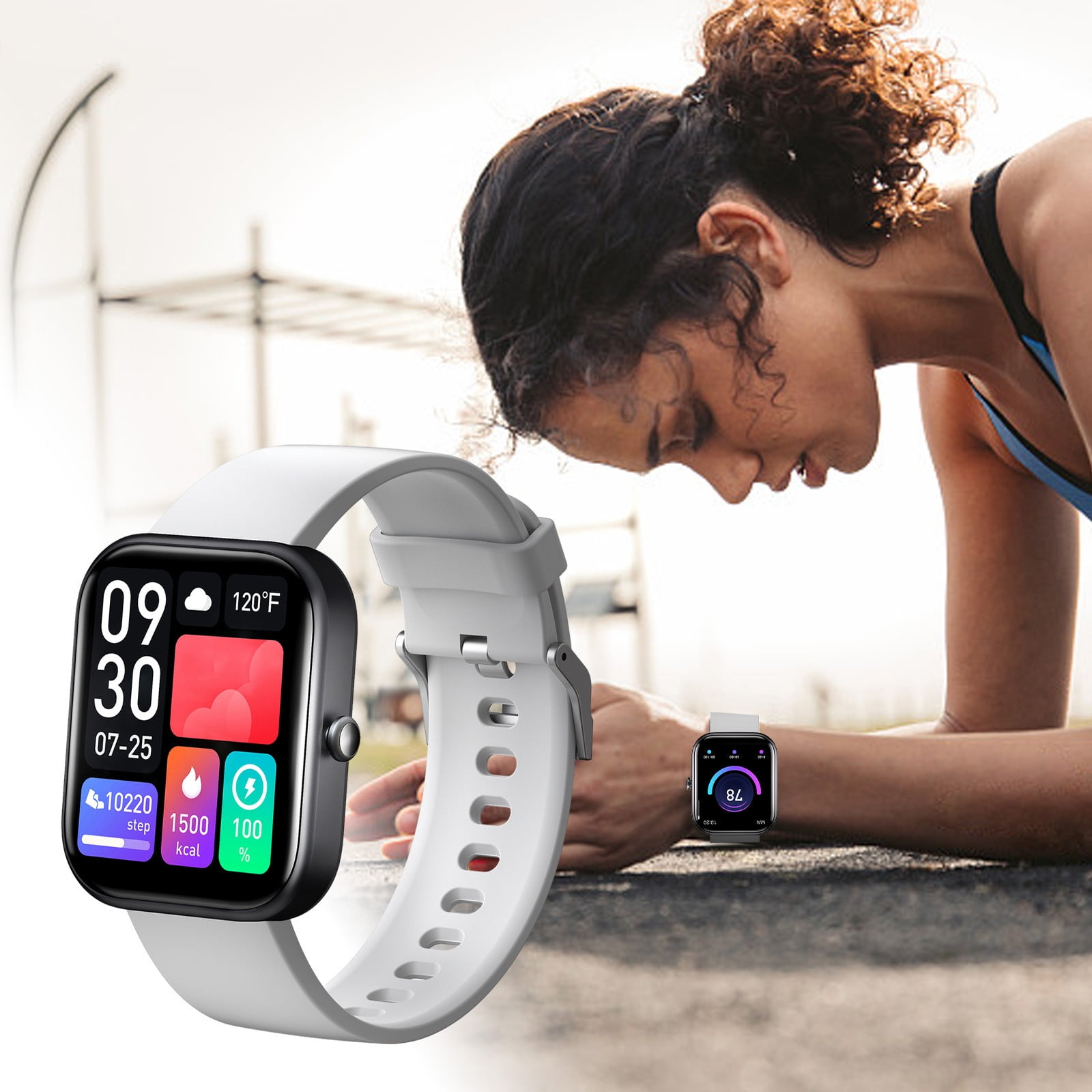 TOPRenddon Smart Watch,Smart Sports Watch Bluetooth Call Measurement Offline Payment Step ...