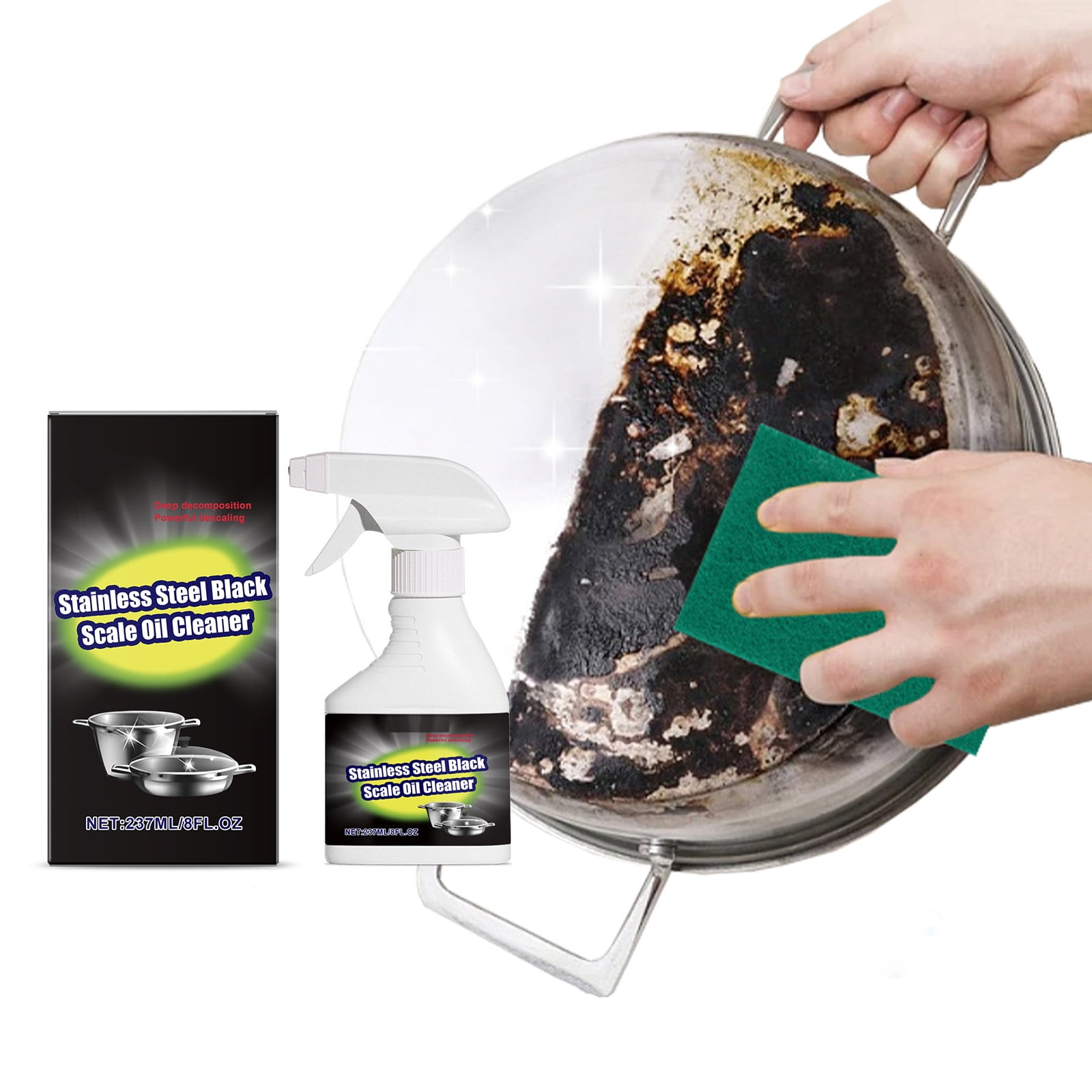 TOPRenddon Stainless Steel Cleaner & Polish 237ml – Heavy-Duty Burn ...