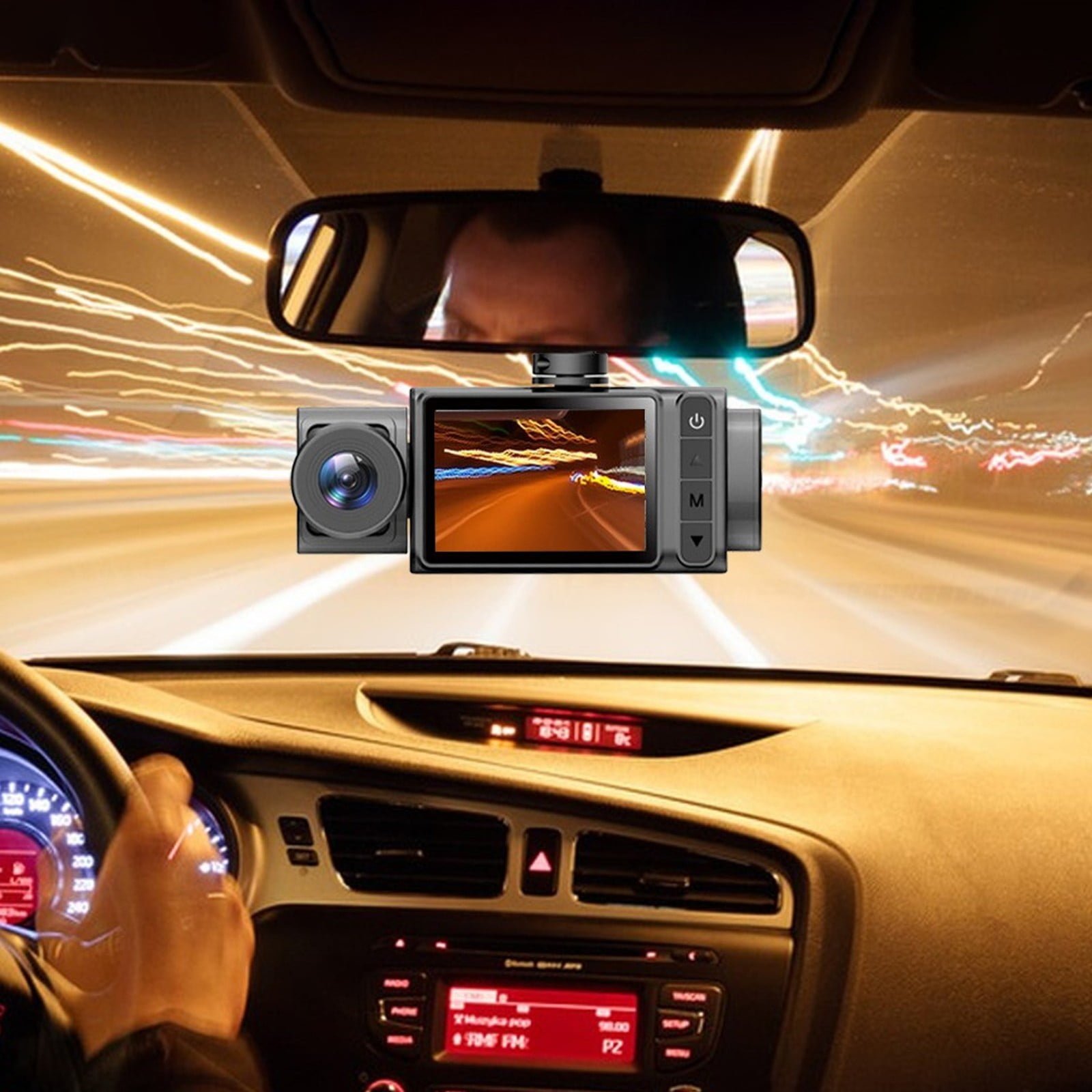 TOPRenddon TWO Lens Driving Recorder, 2-inch High-definition 1080P ...