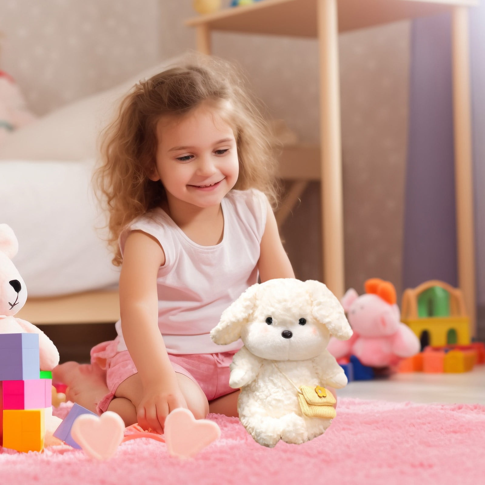 TOPRenddon Toy Dog for Kids, Teddy Bears Stuffed Animals, Magical Dog ...
