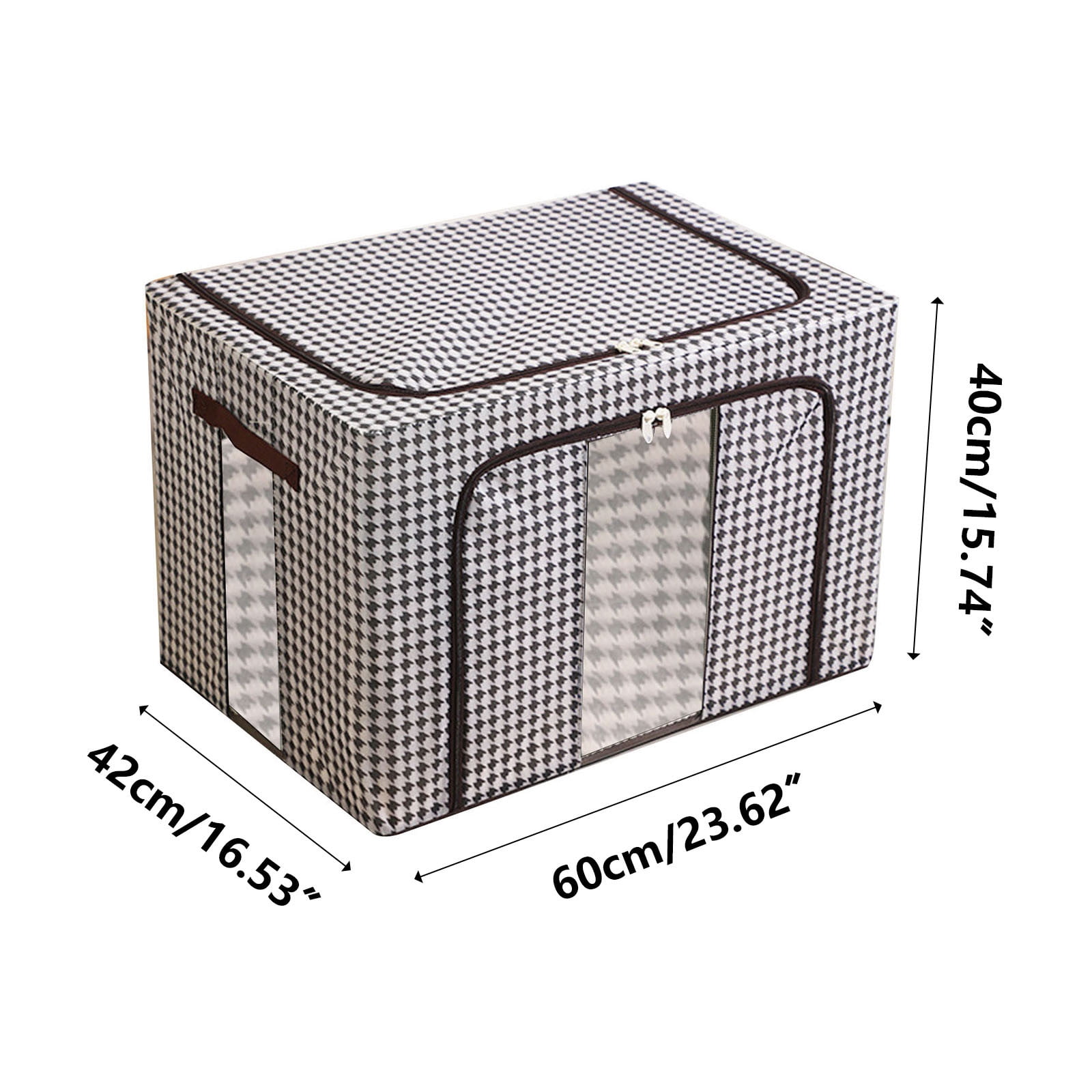 TOPRenddon Transparent Oxford Fabric, Clothing Storage Box, Steel Frame ...