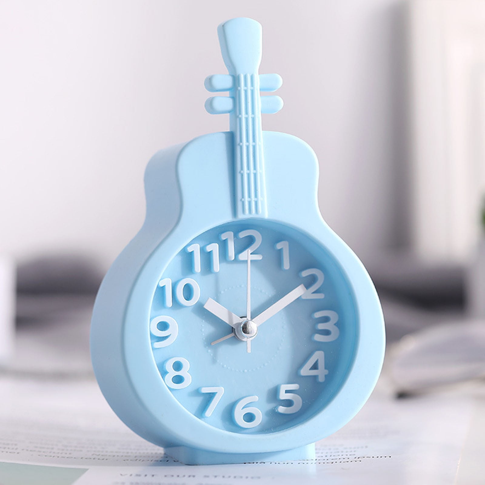 TOPRenddon Violin Alarm Clock Creative Digital Desk Time Clock Novelty ...