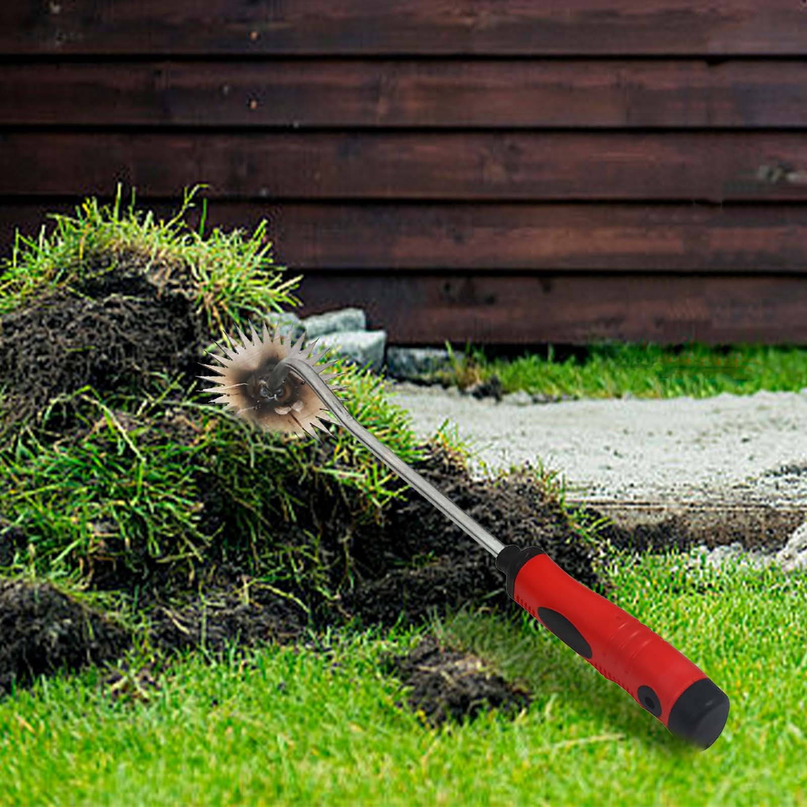 TOPRenddon Weeding Tool, All Steel Hardened 2 in 1 Hollow Hoe and Rake ...