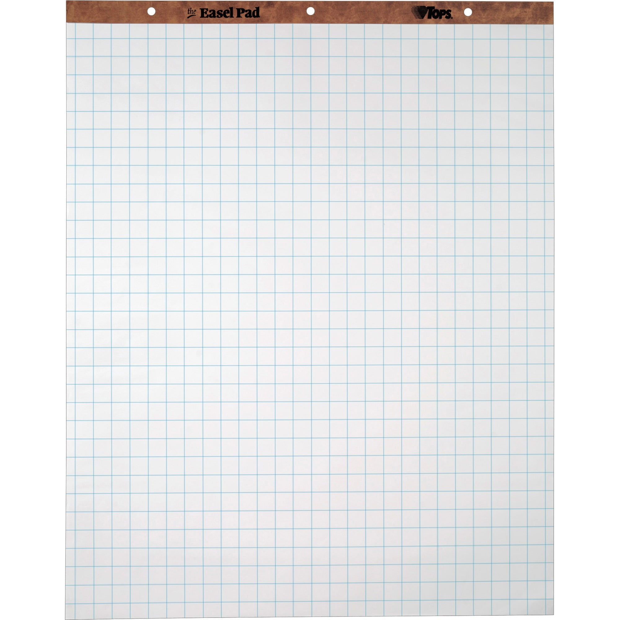 TOPS 1" Grid Square Easel Pads, 27" x 34" Sheets, Perforated, 50 Sheets ...