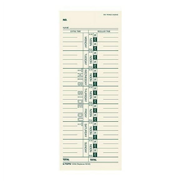 Attendance Time Cards in Time Clocks & Cards - Walmart.com