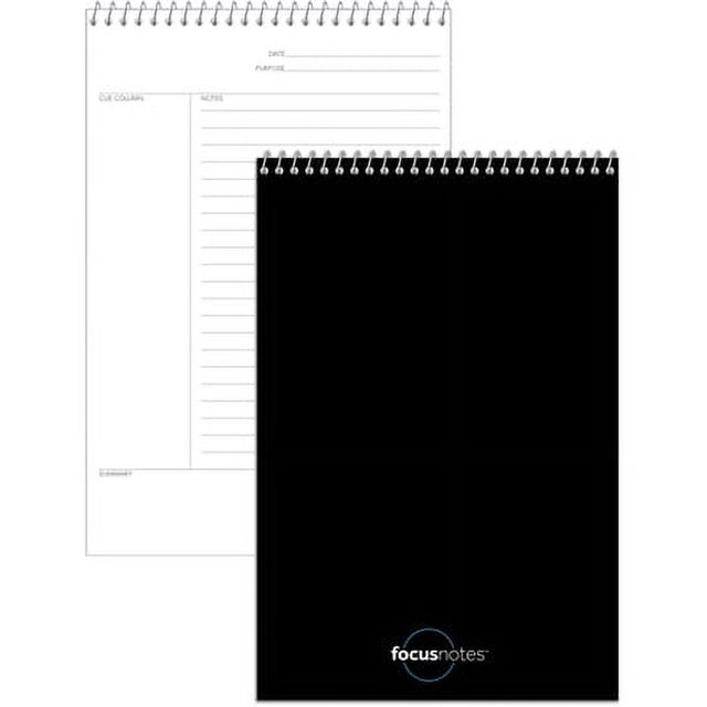 TOPS-1PK Focusnotes Steno Pad, Pitman Rule, Blue Cover, 80 White 6 X 9 ...