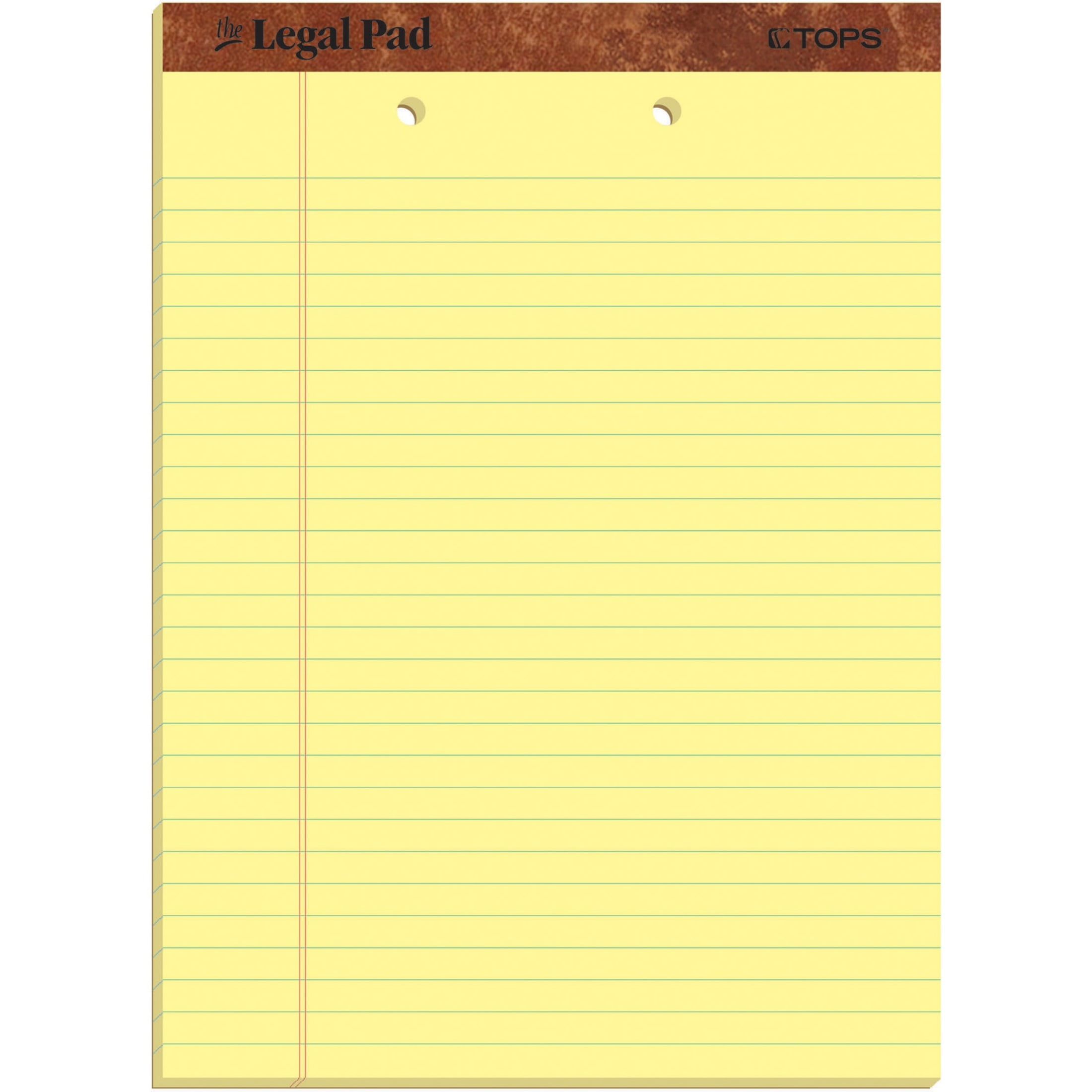 Tops 2-Hole Punched Writing Pad, 8.5 x 11 Inches, Perforated Sheets ...