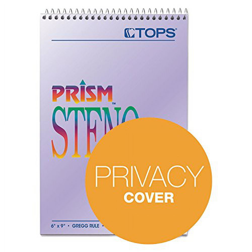 TOPS 80264 Steno Book, Gregg Ruled, 80 Sheets/PD, 6-Inch x9-Inch , 4/PK ...