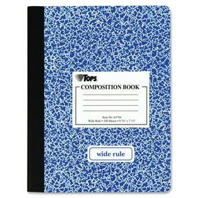 Bigidea Wide Ruled Examination Blue Book, 8" x 10", White, 24 Pages ...
