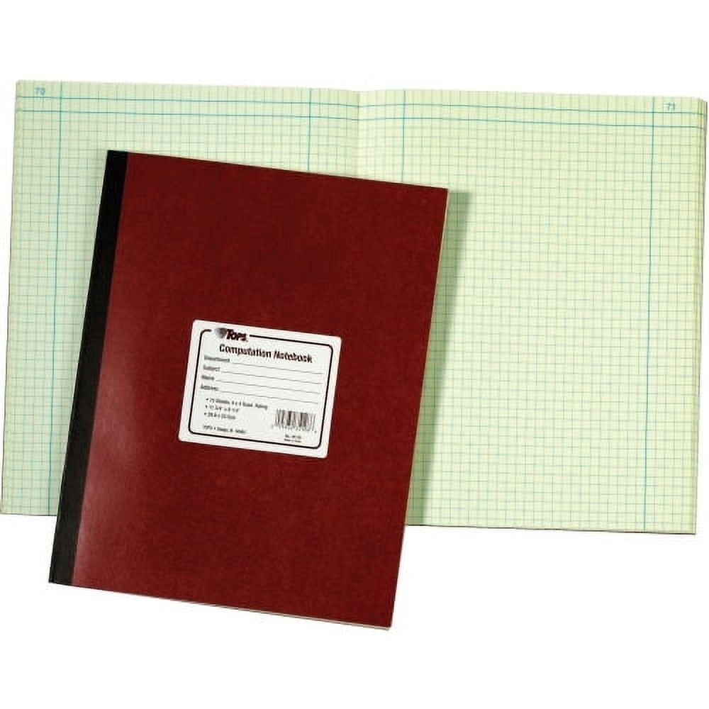 TOPS Computation Notebook 78 Sheets - Sewn - Both Side Ruling Surface ...