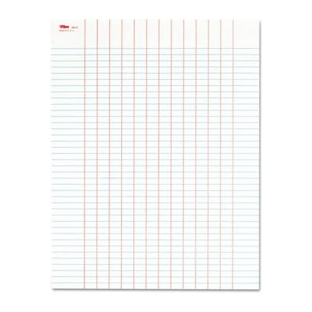 Data Pad w/Plain Column Headings 8.5 x 11, White, 50 Sheets - Walmart.com