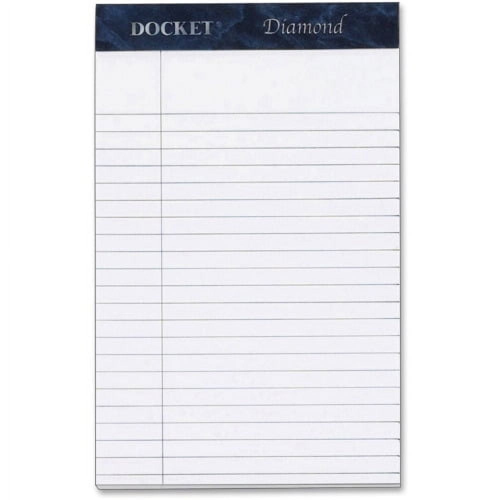 TOPS Docket Diamond Writing Tablet - Jr.Legal 50 Sheets - Double ...