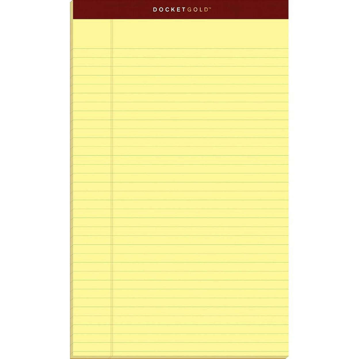 TOPS Docket Gold Legal Pads - Legal - 50 Sheets - Double Stitched - 0. ...