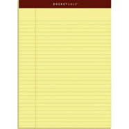 TOPS Docket Gold Lined Paper Writing Pads, 8-1/2 x 11-3/4, Legal Rule ...