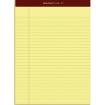 TOPS Docket Gold Lined Paper Writing Pads, 8-1/2 x 11-3/4, Legal Rule ...