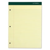 TOPS Double Docket Ruled Pads, Medium/College Rule, 8.5 x 11.75, Canary ...