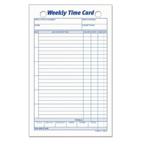 Attendance Time Cards in Time Clocks & Cards - Walmart.com