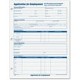 TOPS Employment Application Forms 50 Sheet(s) - Gummed - 8 1/2" x 11 ...